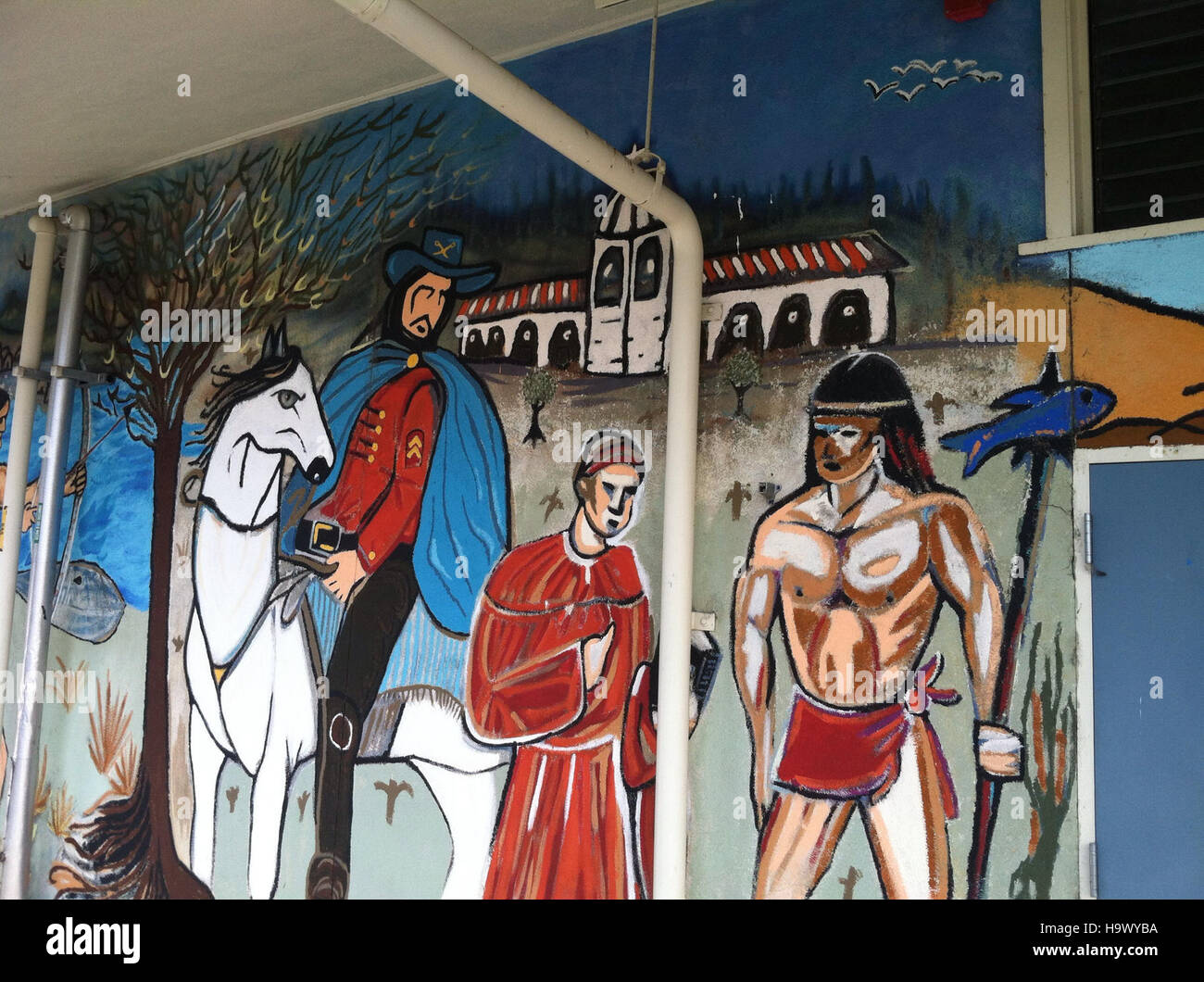 The Alviso Mural, located in the Alviso area, captures scenes ...
