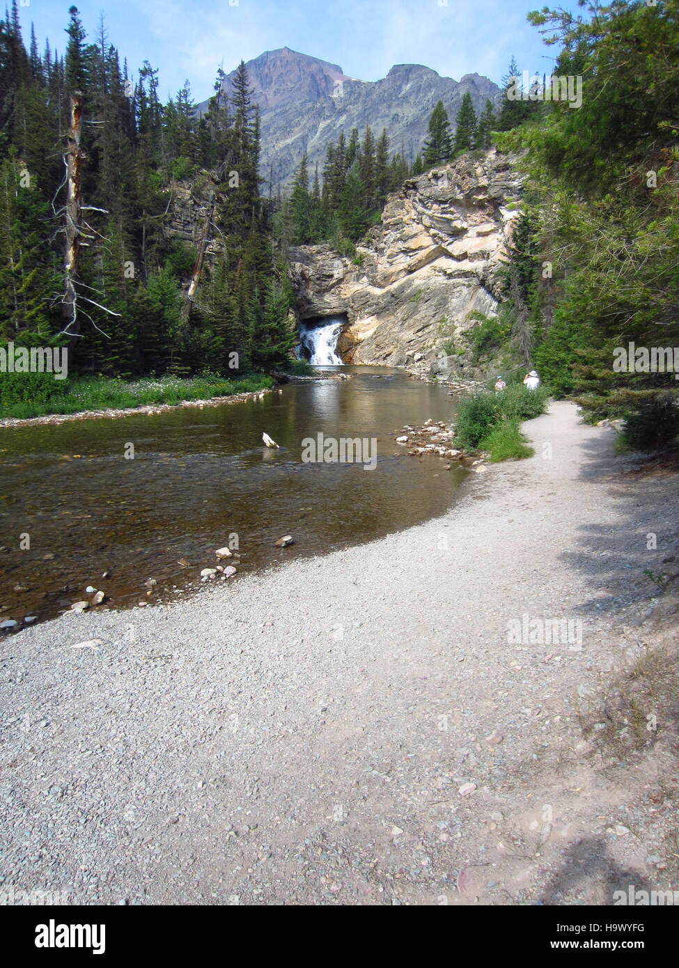 Running Eagle Falls is a scenic waterfall located in the Two Medicine ...