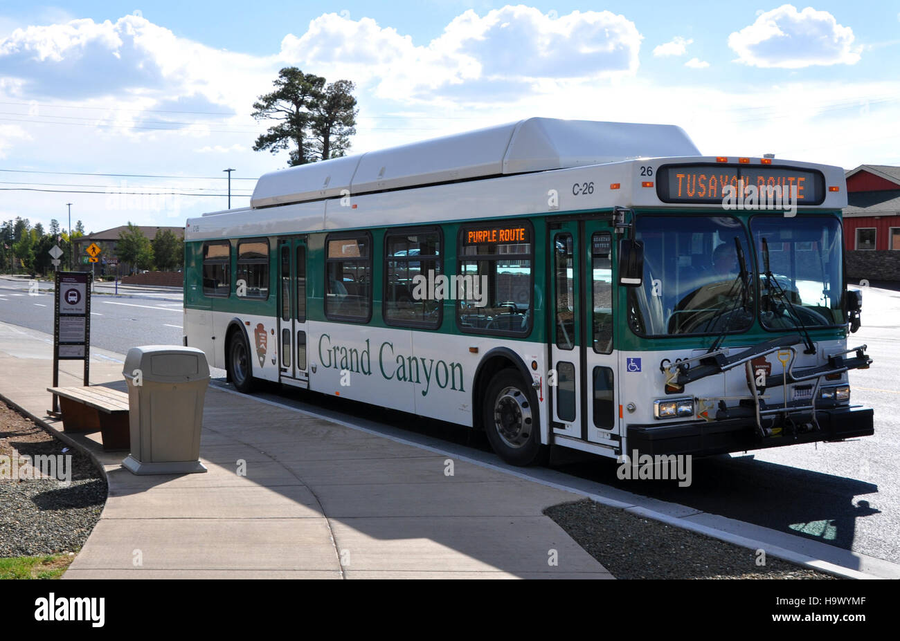 The Grand Canyon National Park's Tusayan Shuttle Bus is a ...