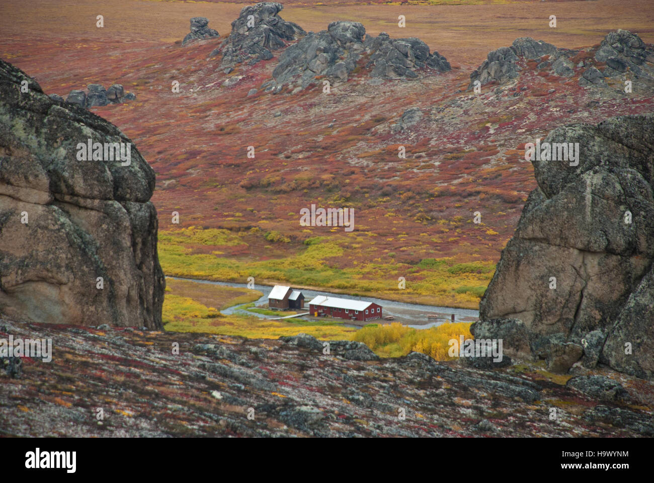 This photograph captures the Bering Land Bridge, a natural land ...