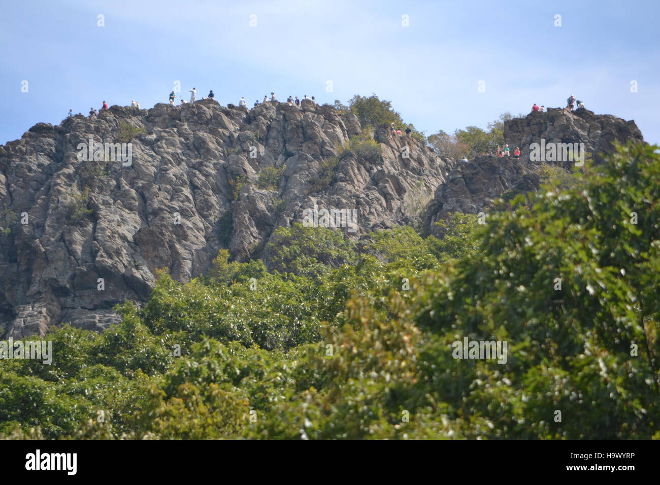 The Humpback Rocks, part of the Blue Ridge Mountains in Virginia, are a ...