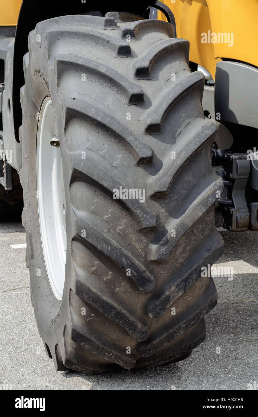 Close up of tractor tire Stock Photo - Alamy