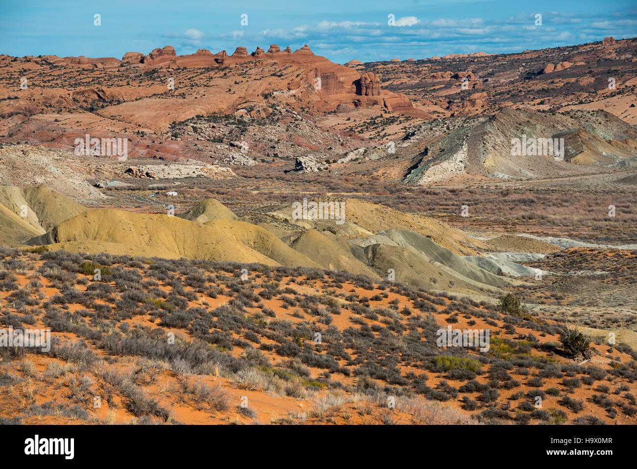 Cache Valley Overlook in Arches National Park offers a panoramic view ...