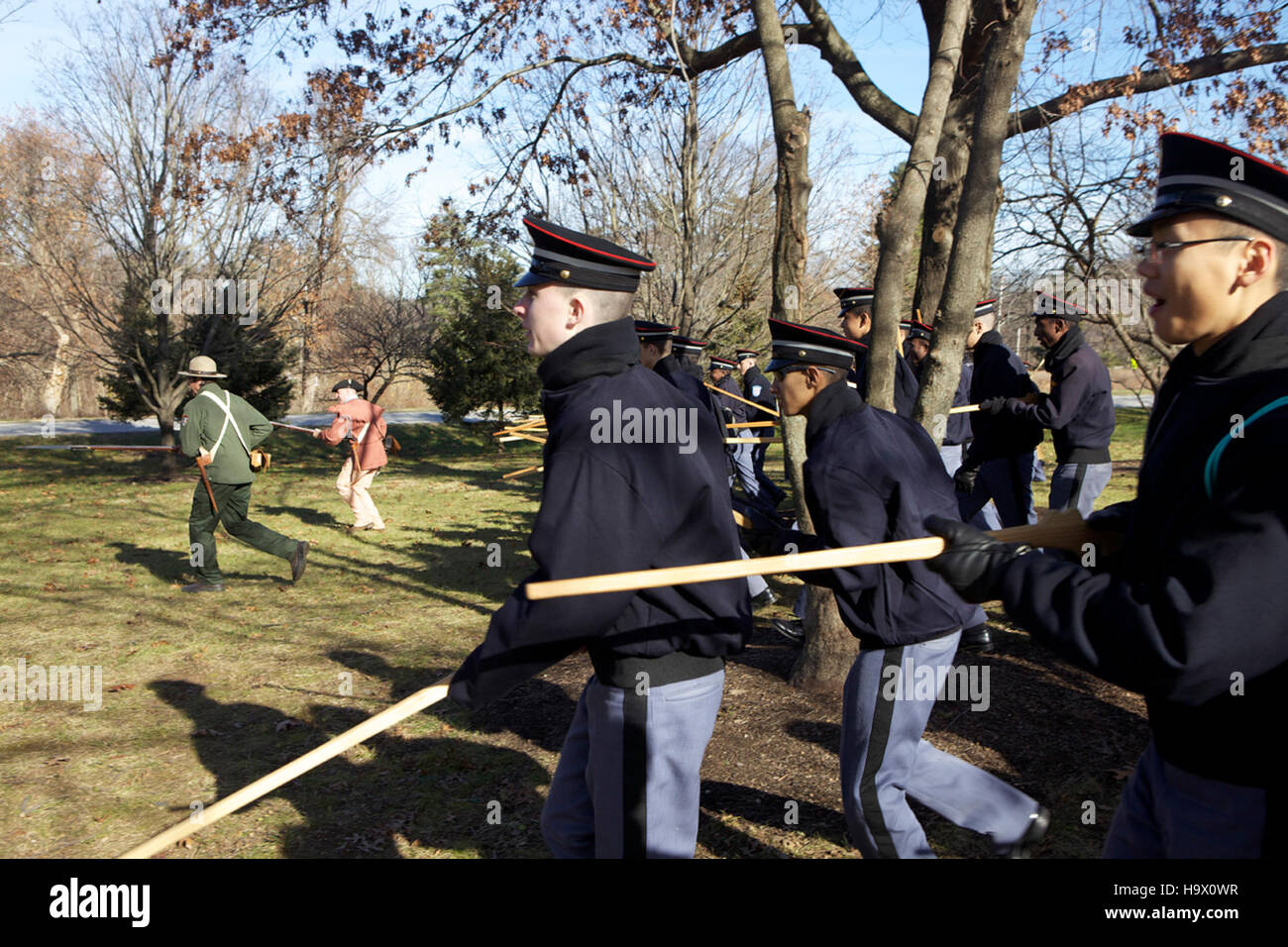 Cadets from the Valley Forge Military Academy participate in ...