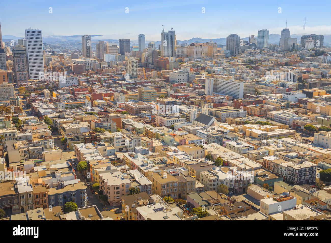 San Francisco aerial view Stock Photo - Alamy