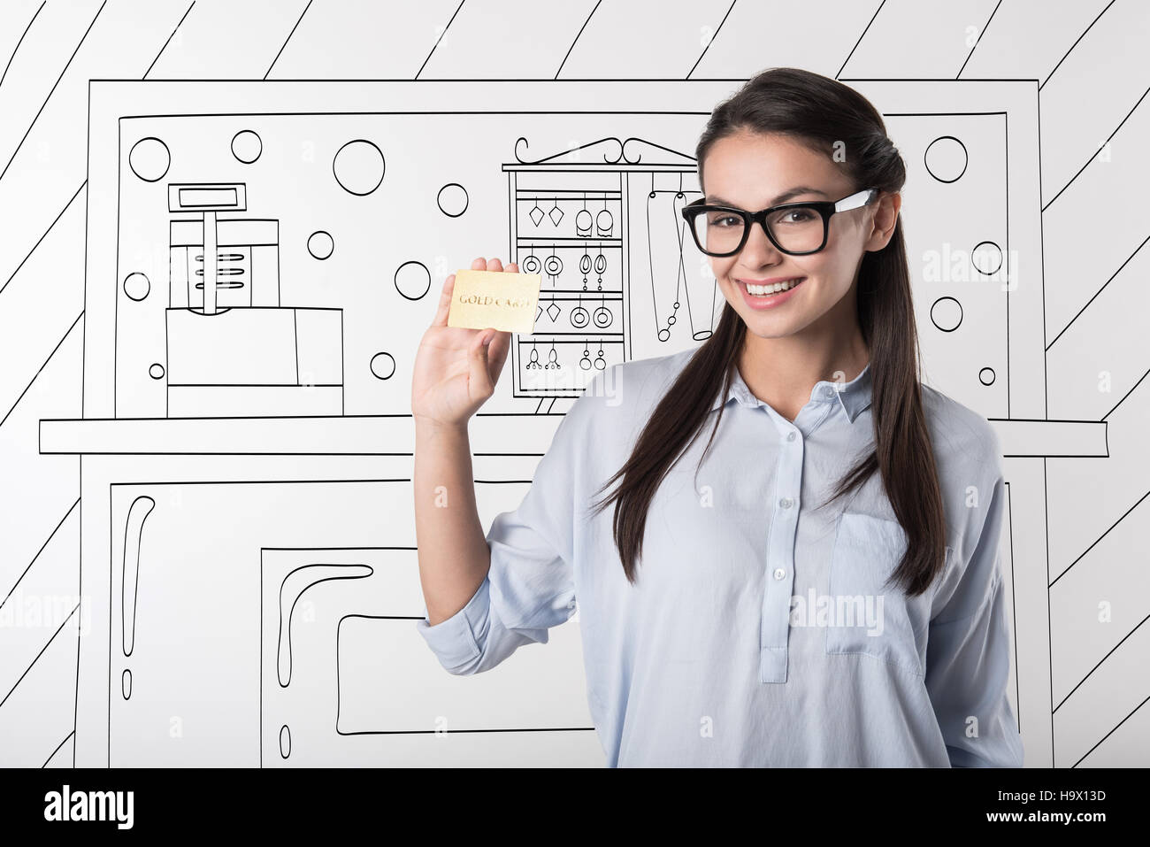 Woman discount card hi-res stock photography and images - Alamy