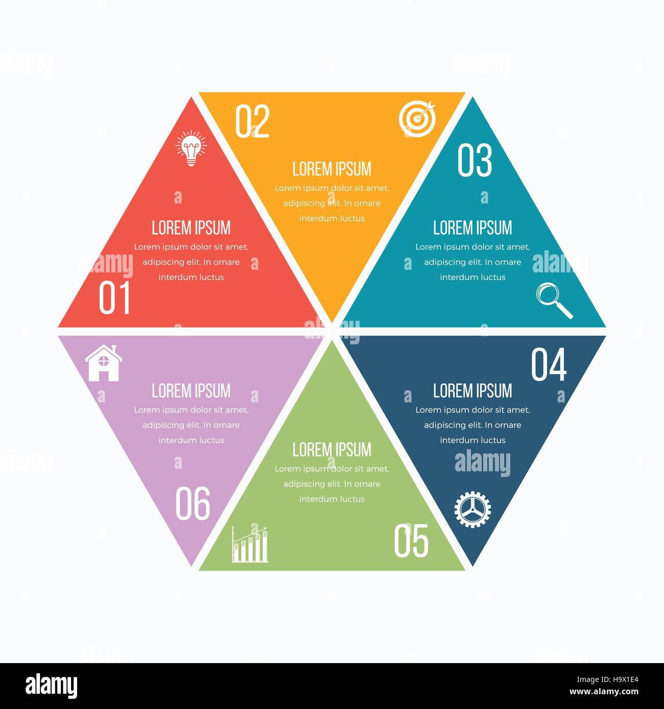 Vector illustration infographics six options Stock Vector Image & Art ...