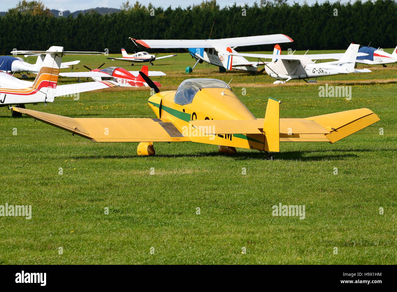 Jodel D18 G-OLEM parked at White Waltham Stock Photo - Alamy