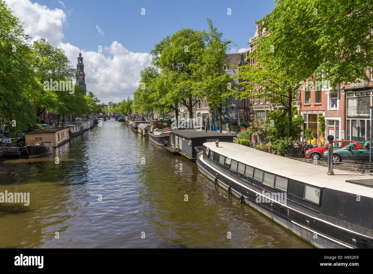 Canals of Amsterdam capital city of the Netherlands with its local ...