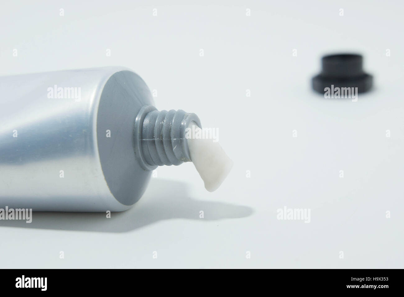 Tube packaging is used for dispensing cream or toothpaste Stock Photo ...