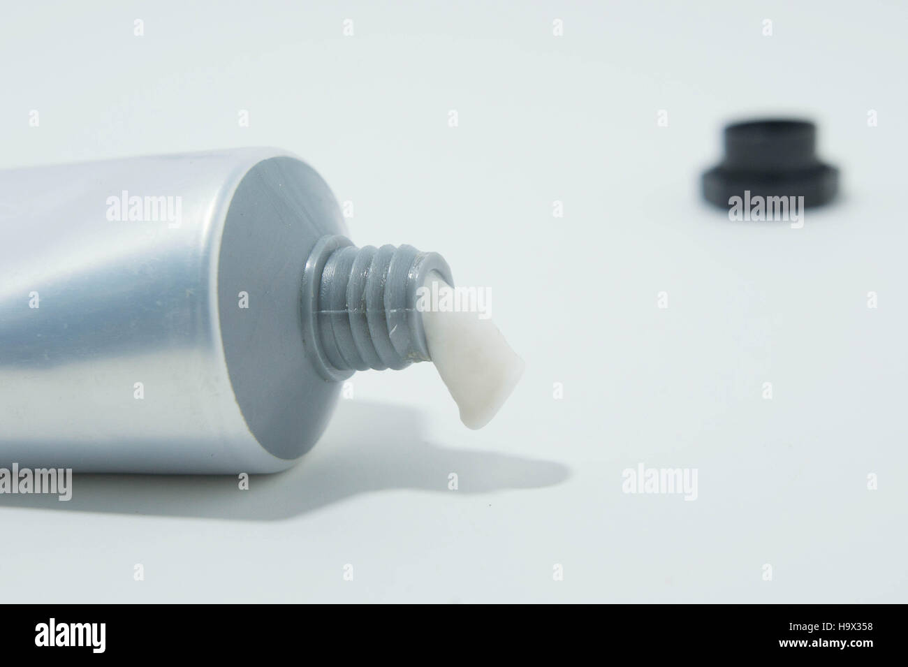 Tube packaging is used for dispensing cream or toothpaste Stock Photo ...