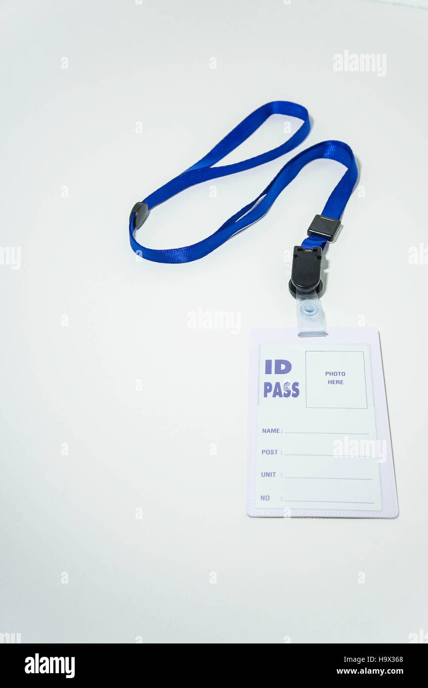 ID Pass ,Used to display the name status or identity Stock Photo - Alamy