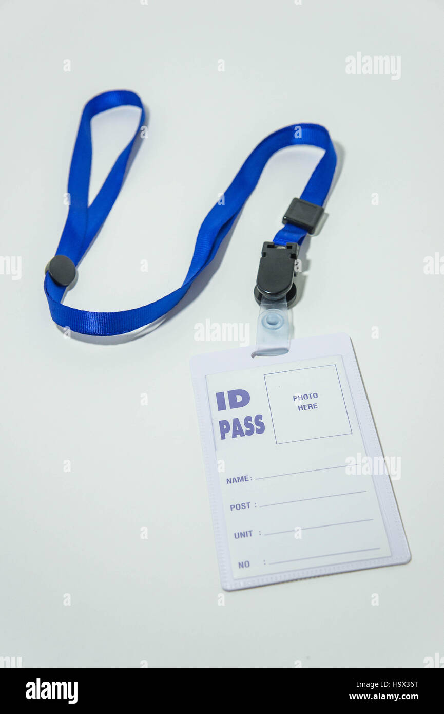 ID Pass ,Used to display the name status or identity Stock Photo - Alamy