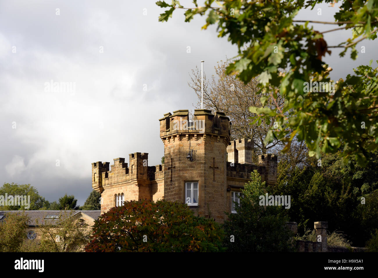 Edensor village in the Peak District Derbyshire England Stock Photo - Alamy
