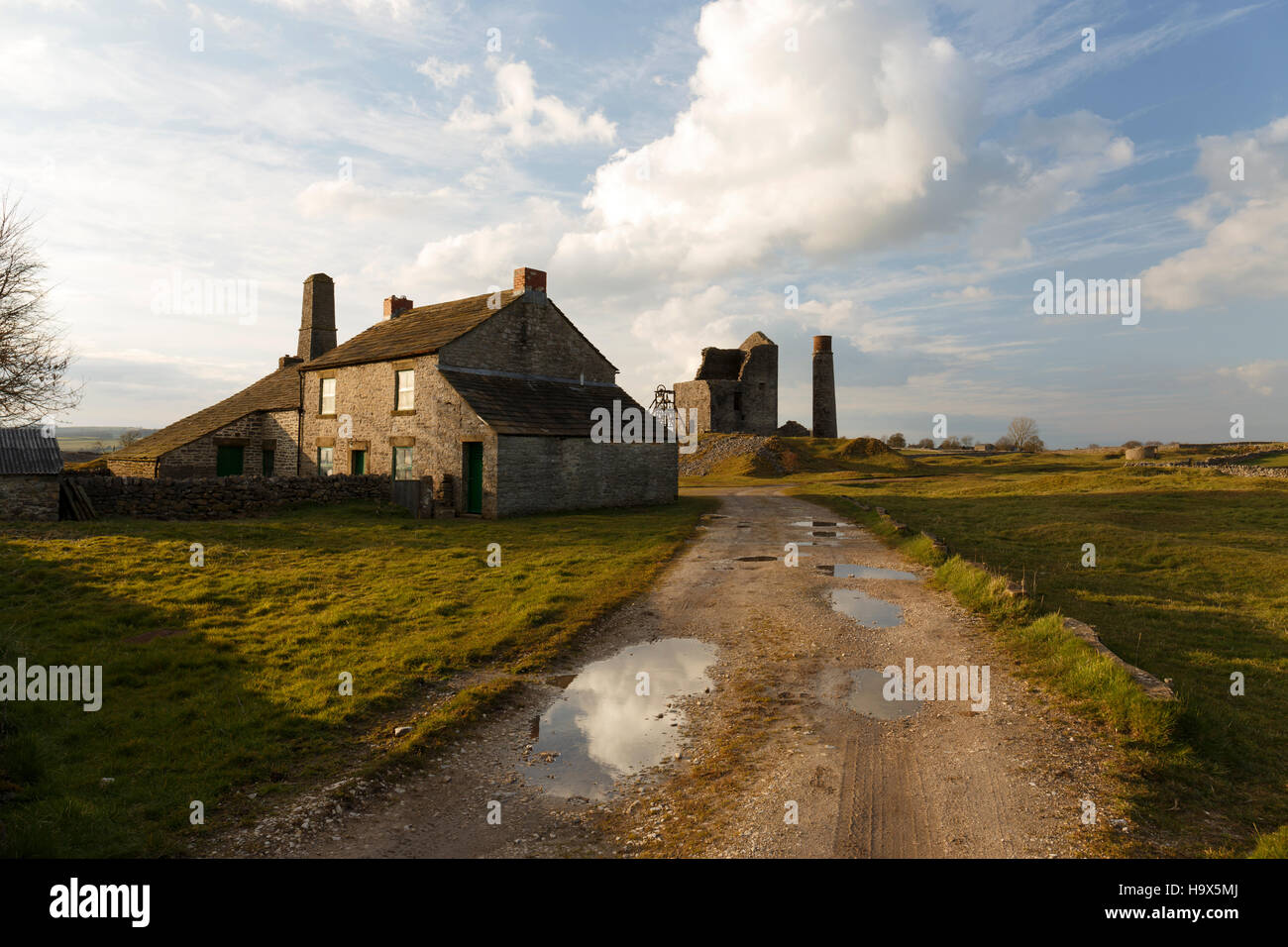 Magpie Mine an old abandoned lead mine in the Peak District Derbyshire ...