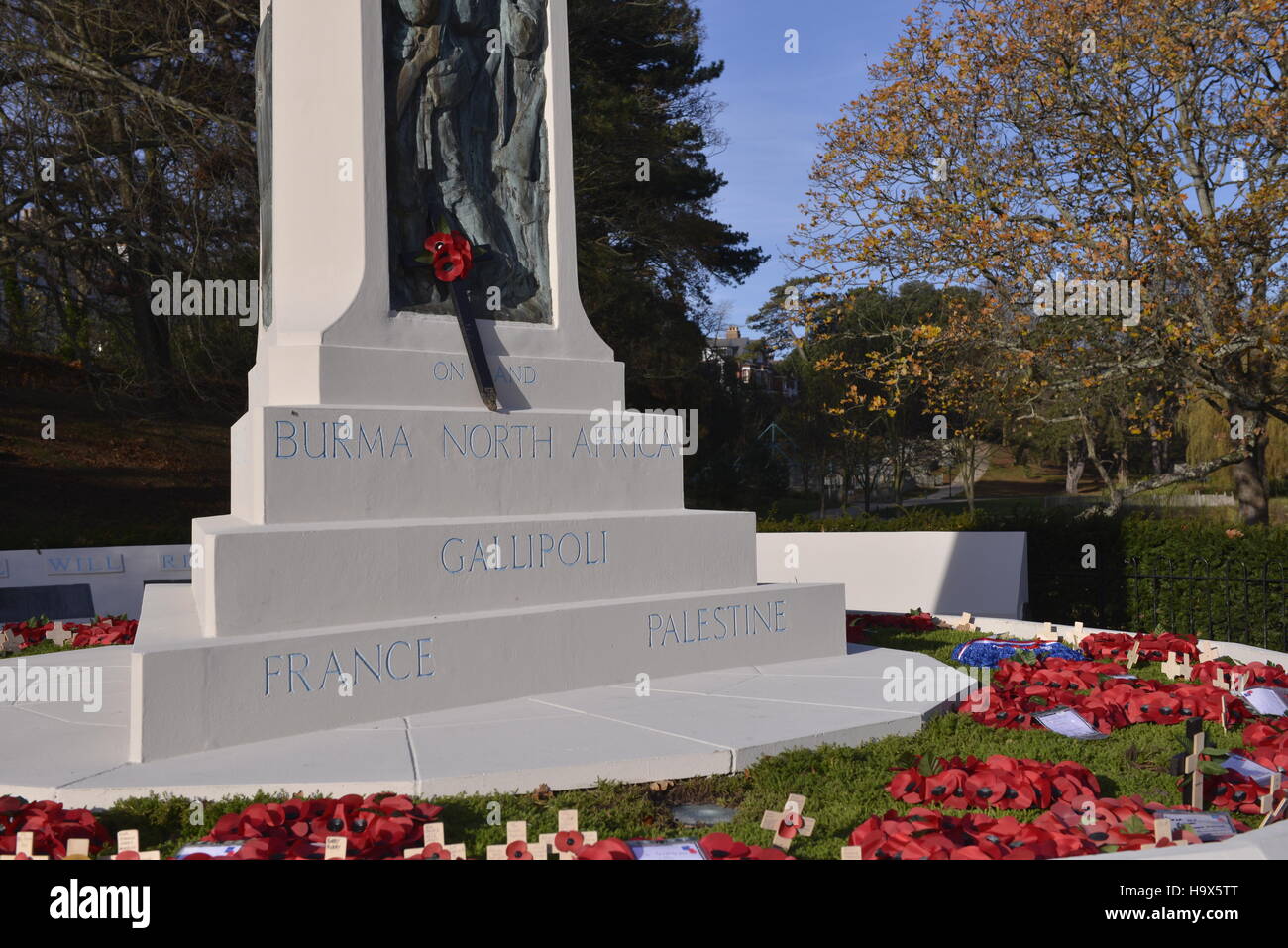 Alexandra park war memorial, Hastings Stock Photo - Alamy