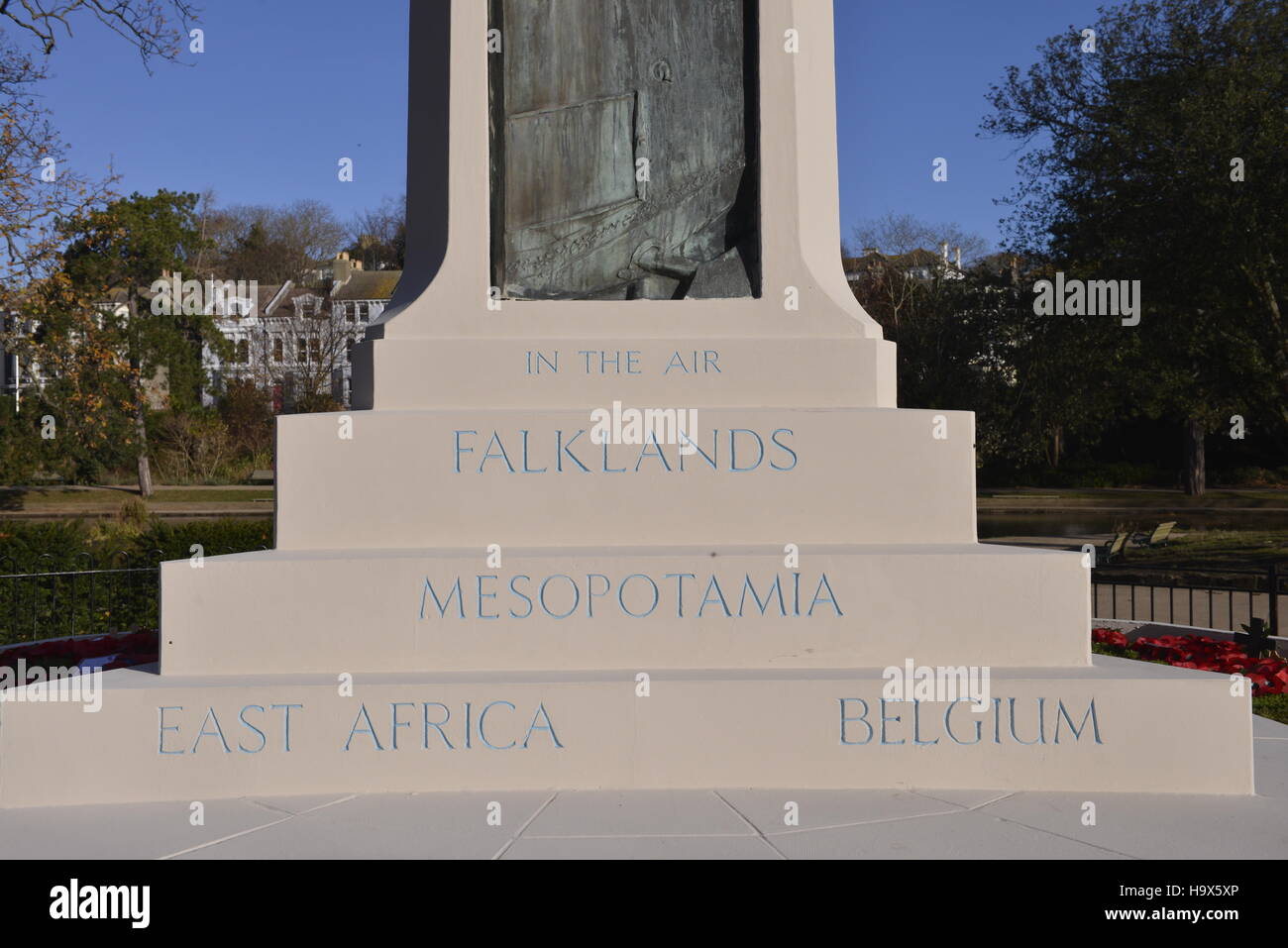 Alexandra park war memorial, Hastings Stock Photo - Alamy