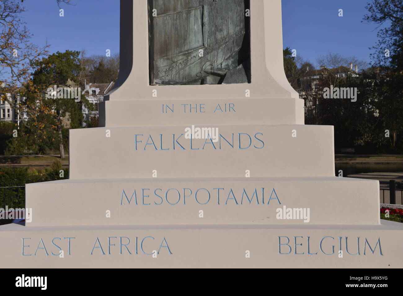 Alexandra park war memorial, Hastings Stock Photo - Alamy