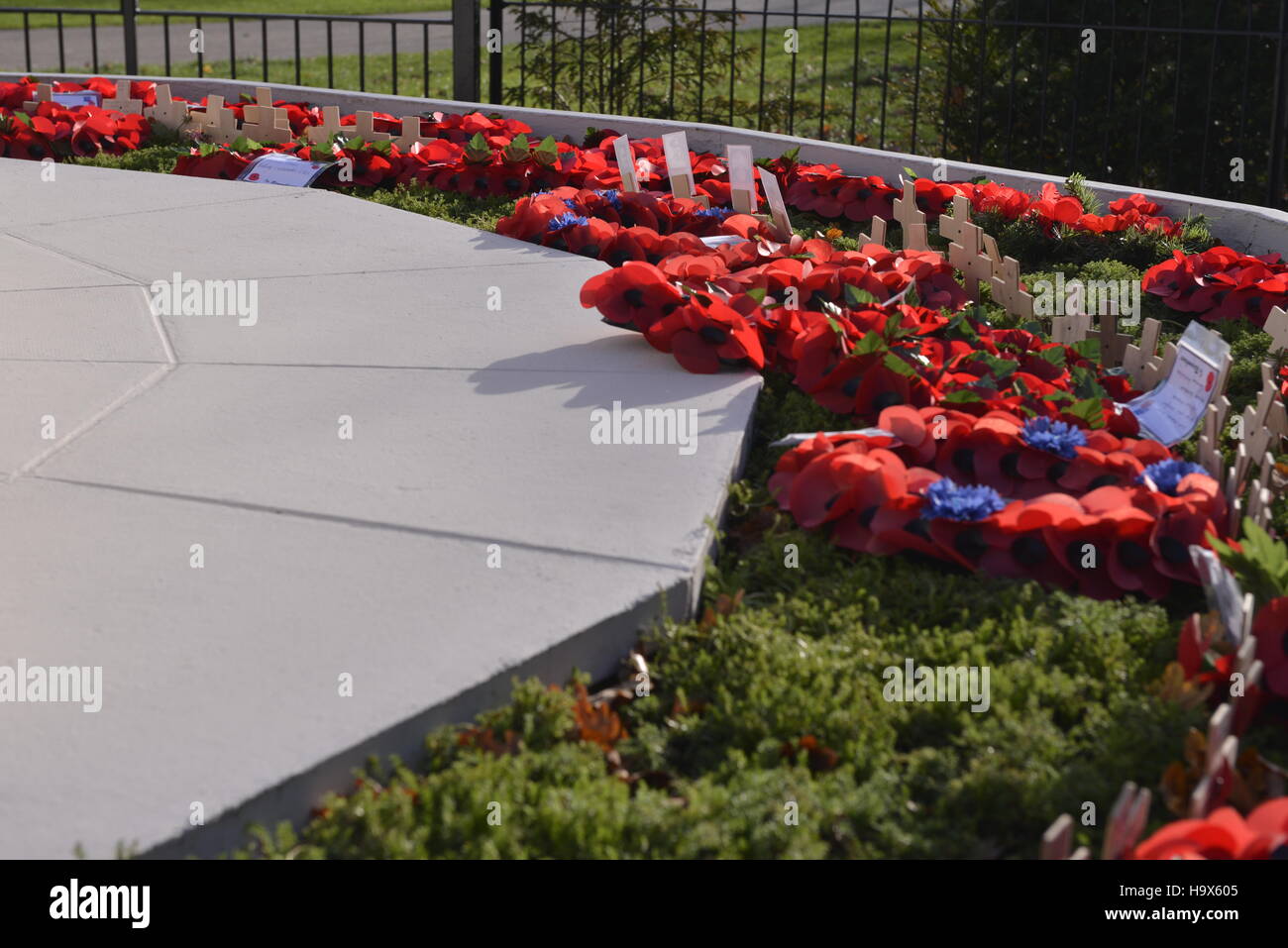 Alexandra park war memorial, Hastings Stock Photo - Alamy