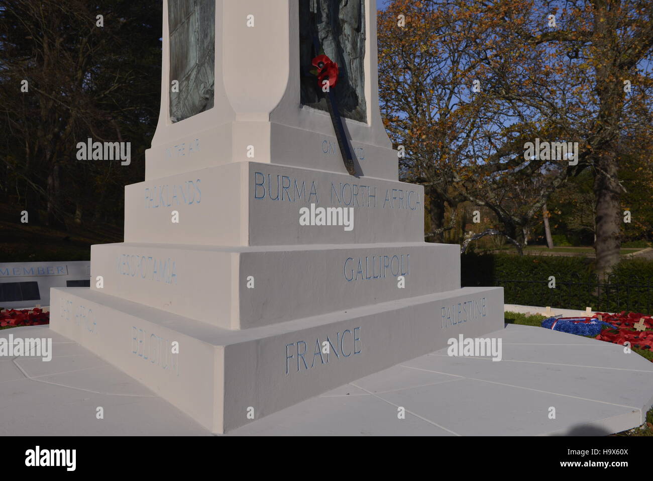 Alexandra park war memorial, Hastings Stock Photo - Alamy