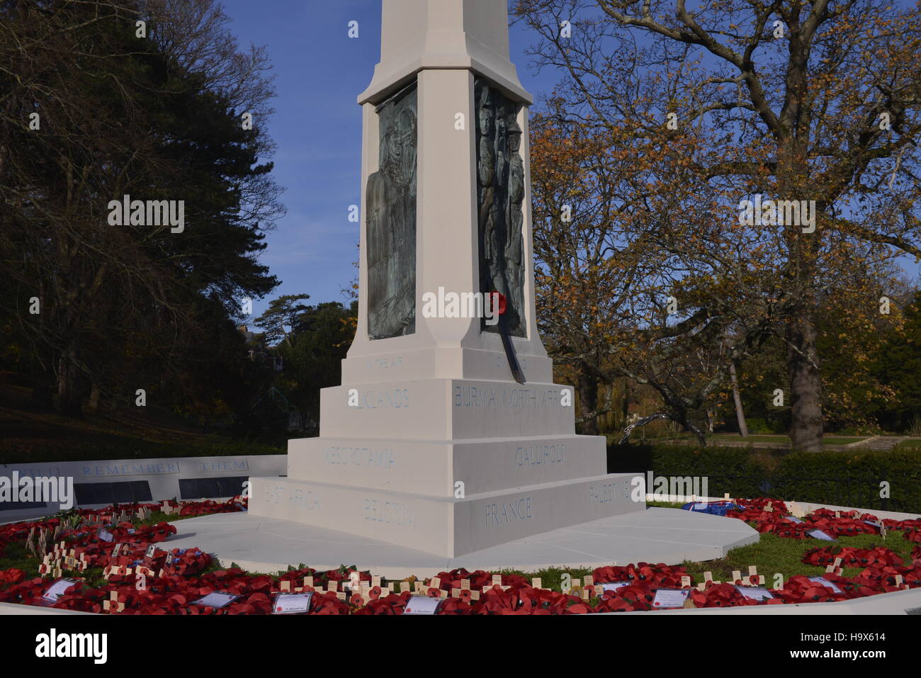 Alexandra park war memorial, Hastings Stock Photo - Alamy