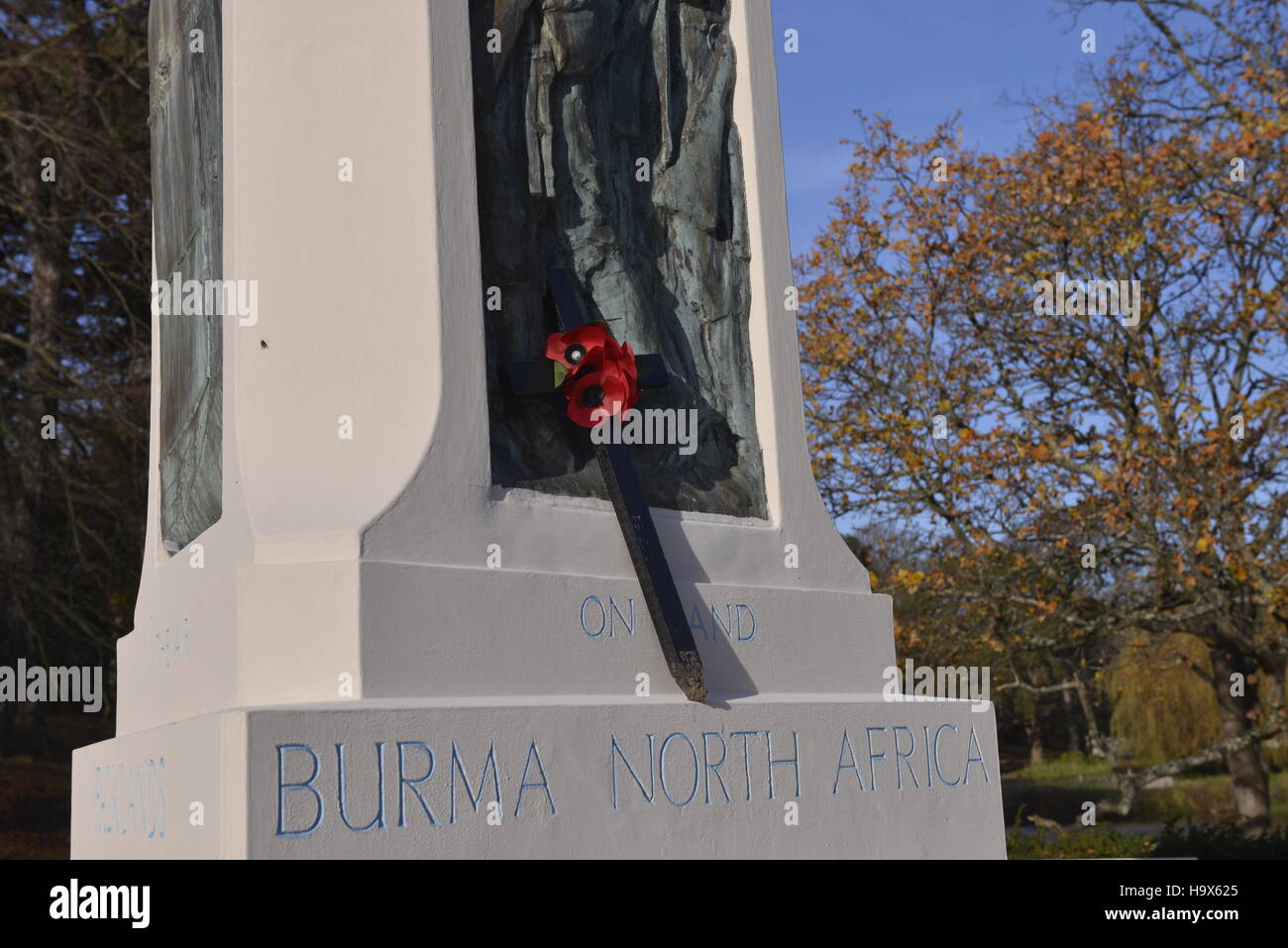 Alexandra park war memorial, Hastings Stock Photo - Alamy