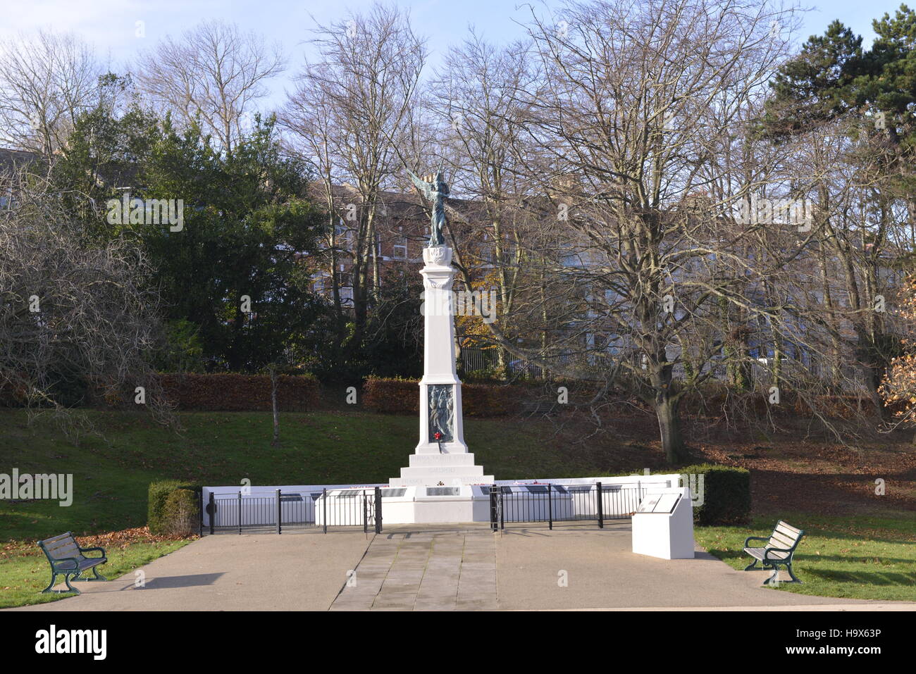 Alexandra park war memorial, Hastings Stock Photo - Alamy