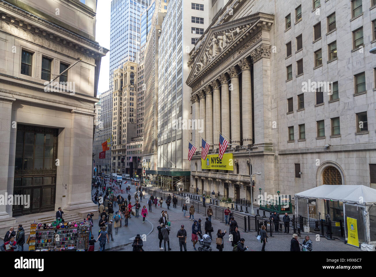 New York, United States of America - November 18, 2016: Facade of the ...