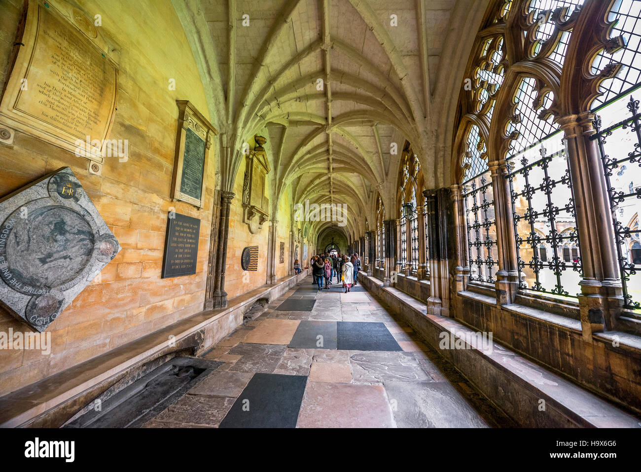 In the galleries of Westminster Abbey Stock Photo - Alamy
