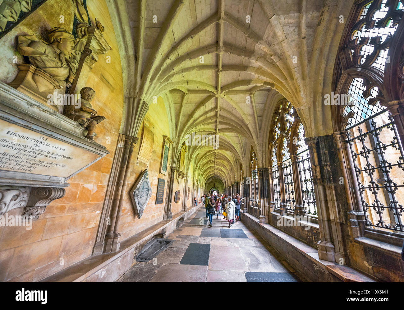 In the galleries of Westminster Abbey Stock Photo - Alamy