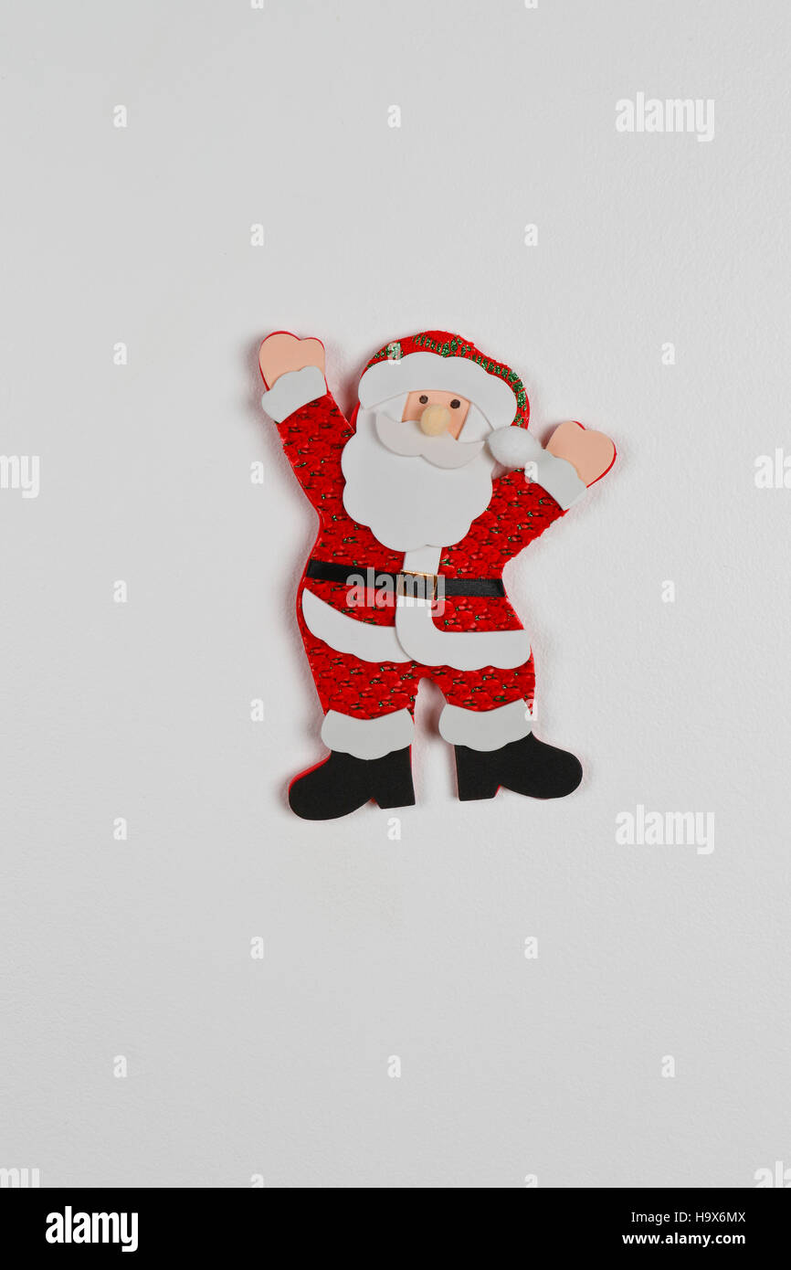 Santa Claus on white background Stock Photo - Alamy