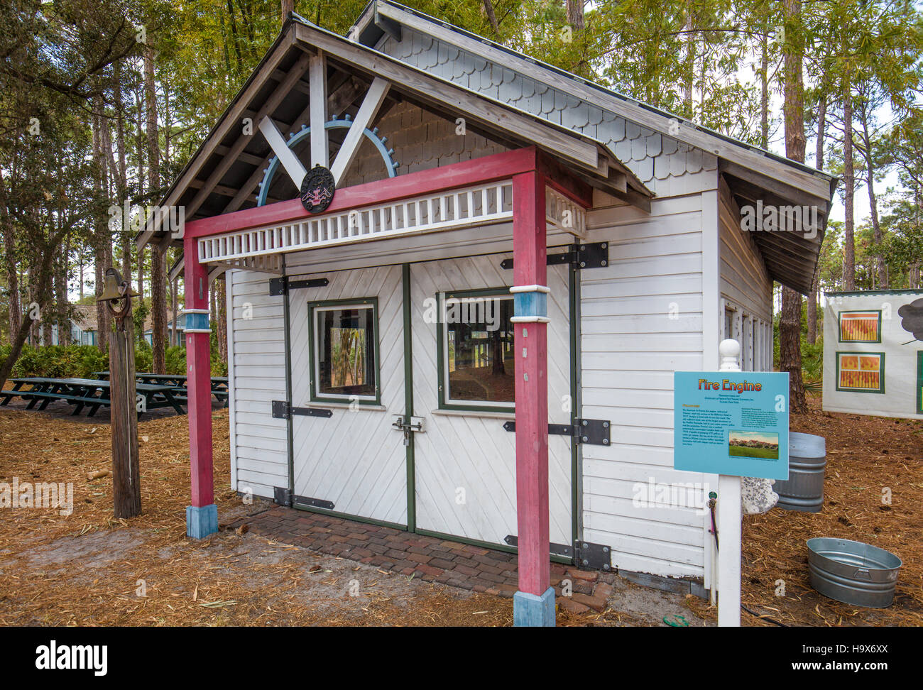 Fire Engine House in historic old Heritage Village in Pinellas County ...
