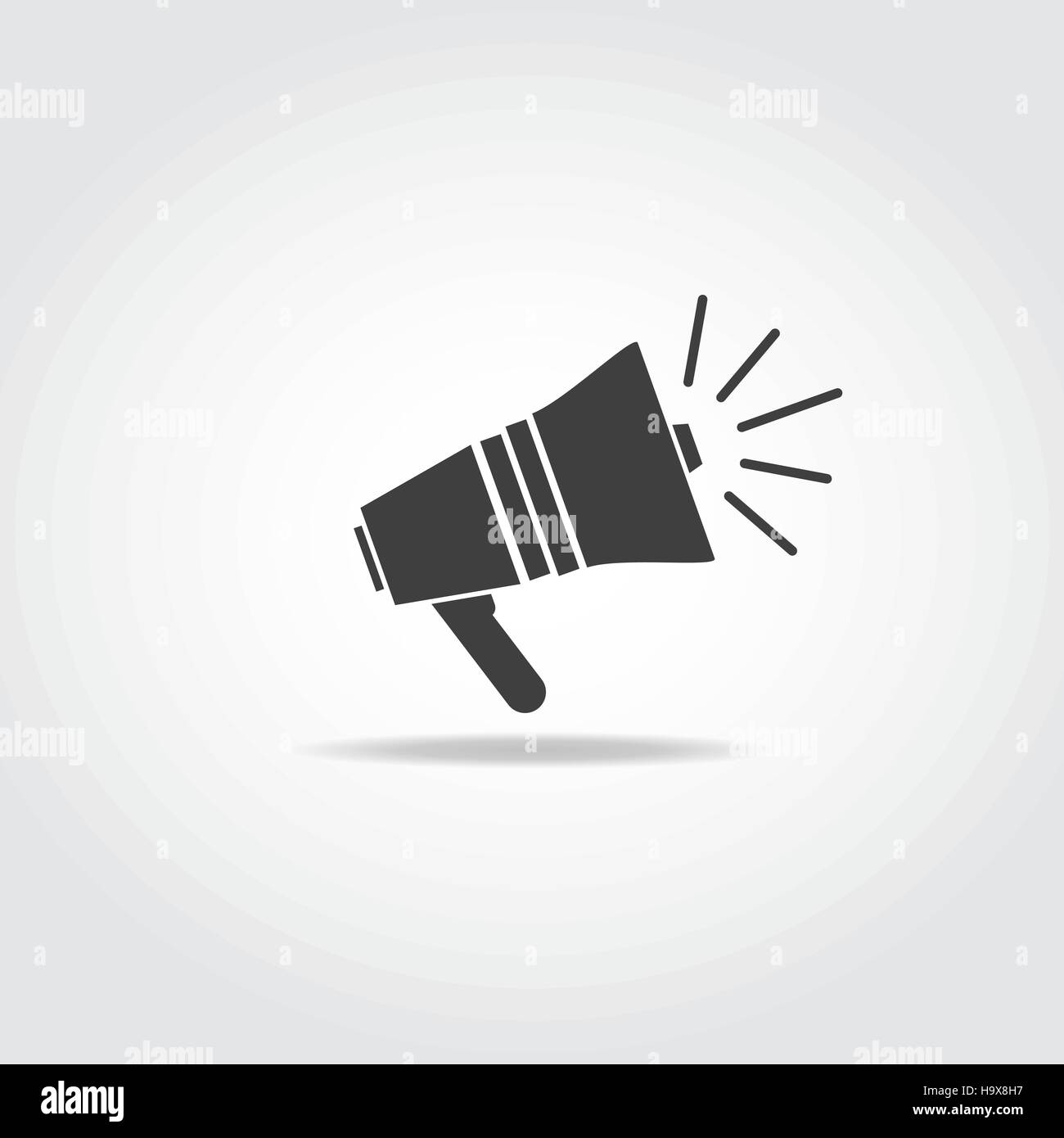 Megaphone loudspeaker vector icon Stock Vector Images - Alamy