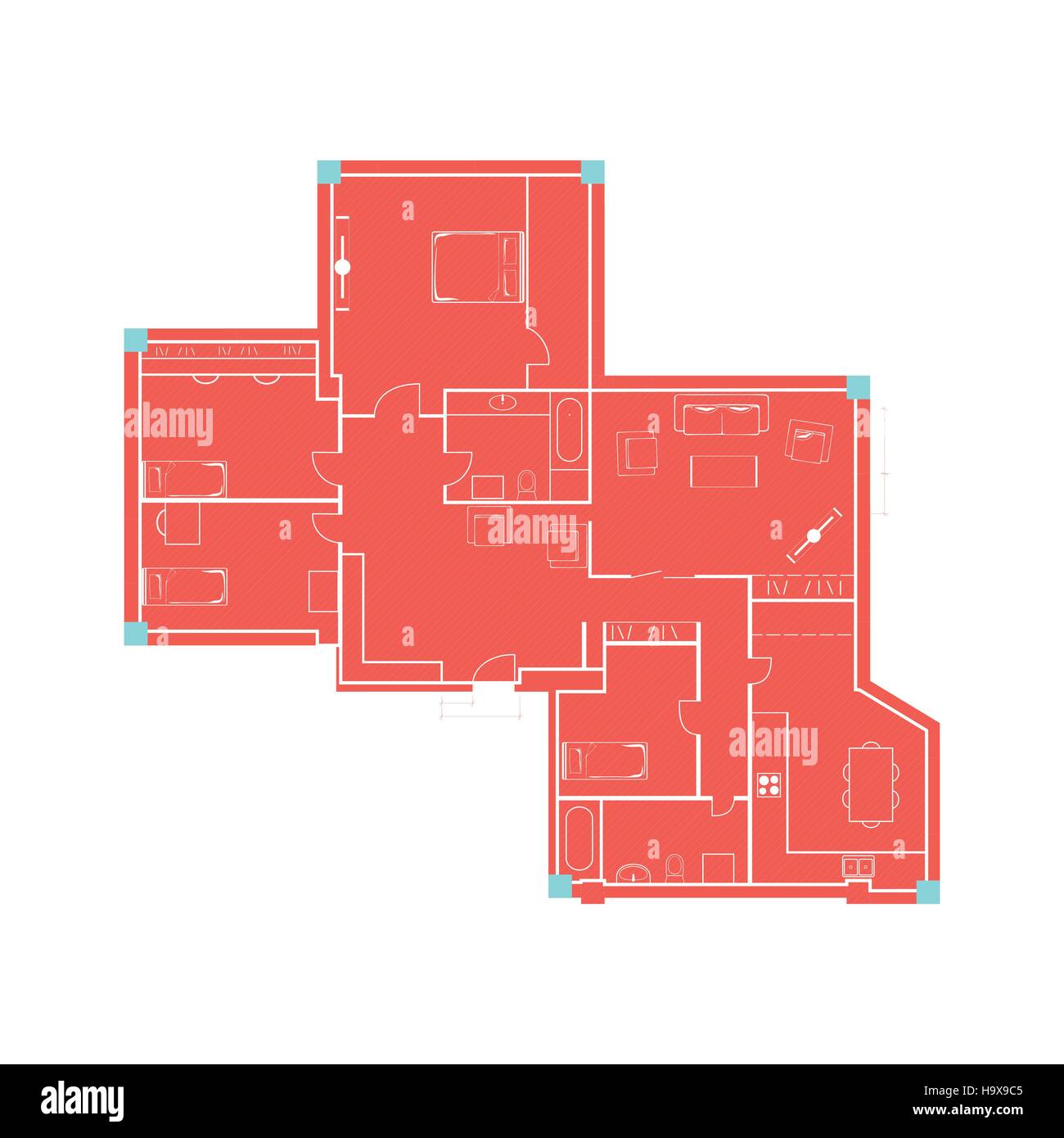 View flowers in green Stock Vector Images - Alamy