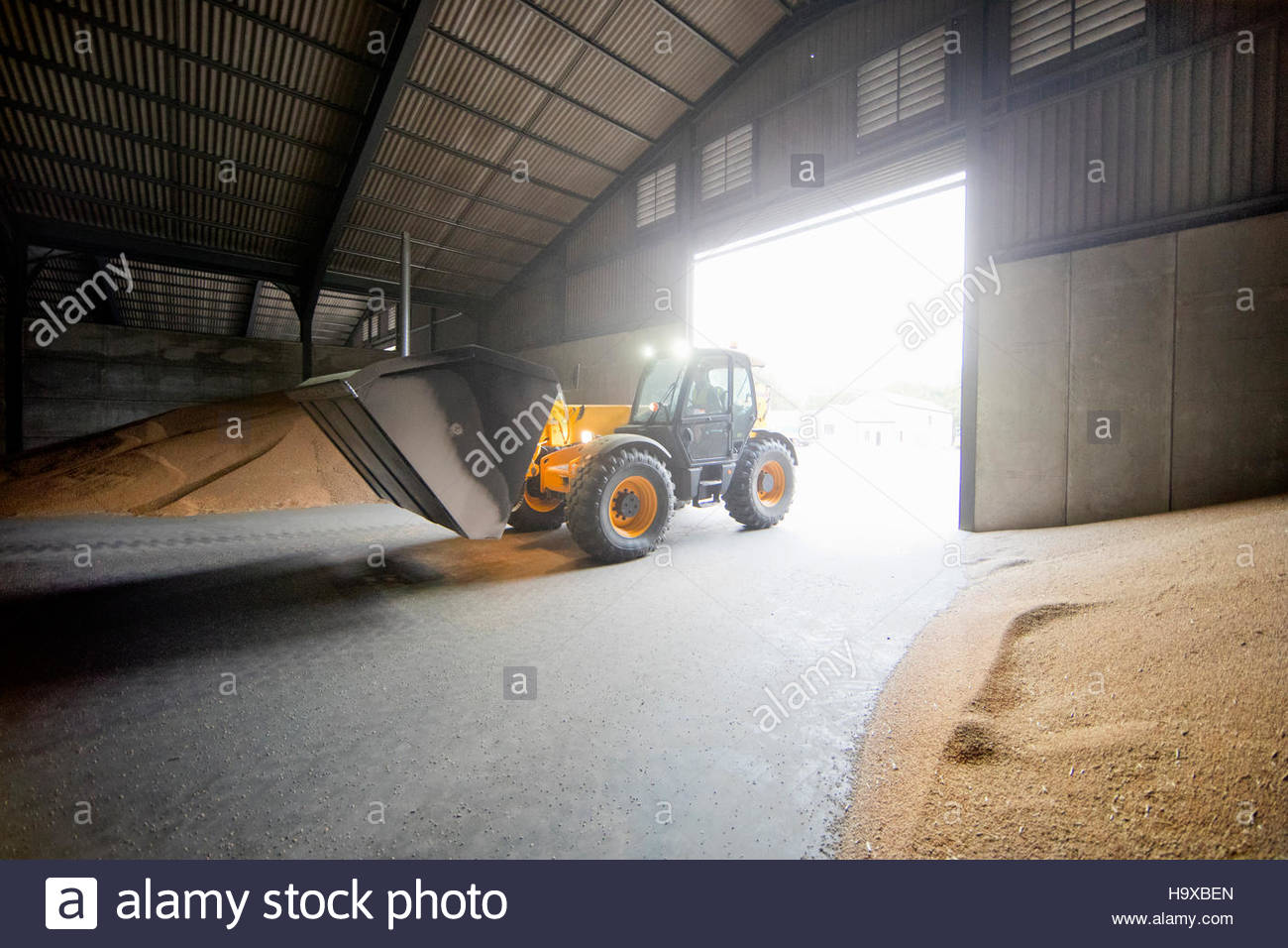 Truck Unloading Grain Stock Photos & Truck Unloading Grain Stock Images ...