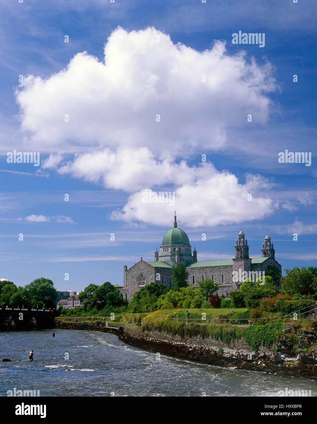 Galway Cathedral and River Corrib, County Galway, Ireland Stock Photo ...