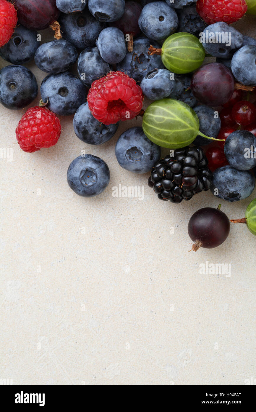 Berry white background, food Stock Photo - Alamy