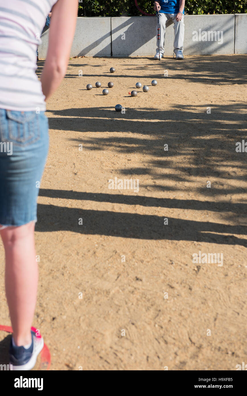 The boules player hi-res stock photography and images - Alamy