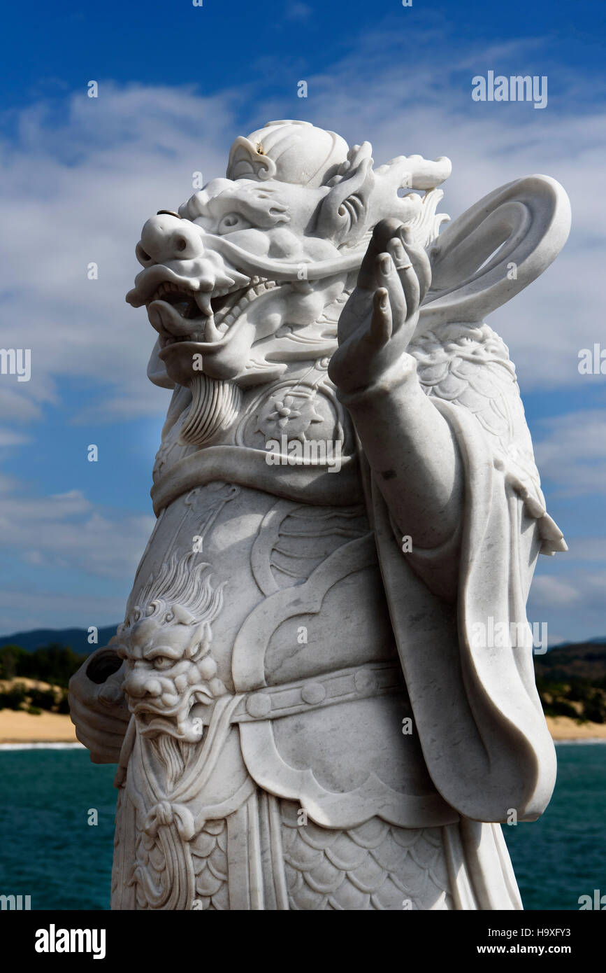 Detail of Guan Yin Statue of Nanshan-temple near Sanya, Hainan island ...