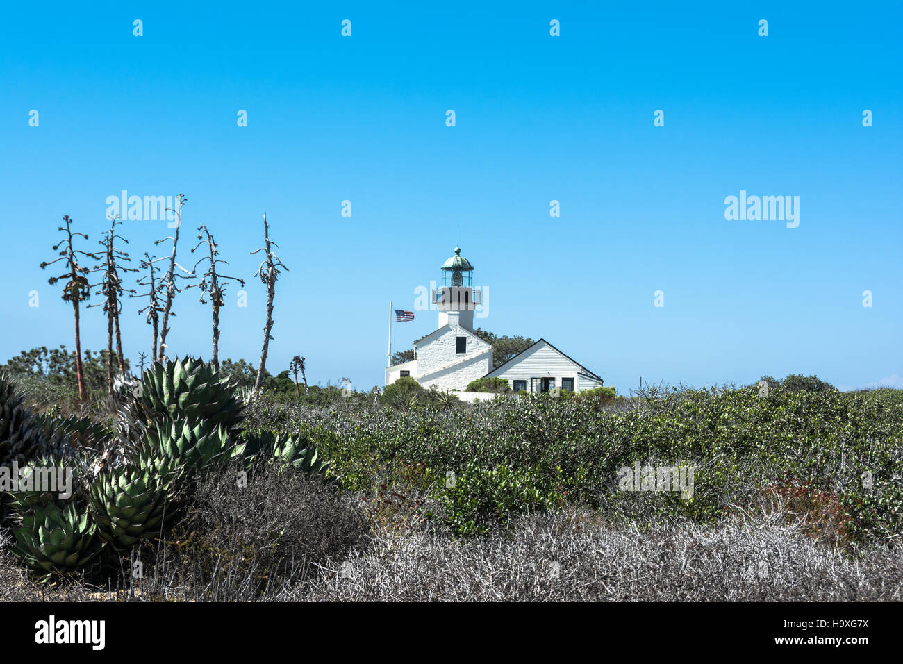 Old Point Loma Lighthouse, California Stock Photo - Alamy
