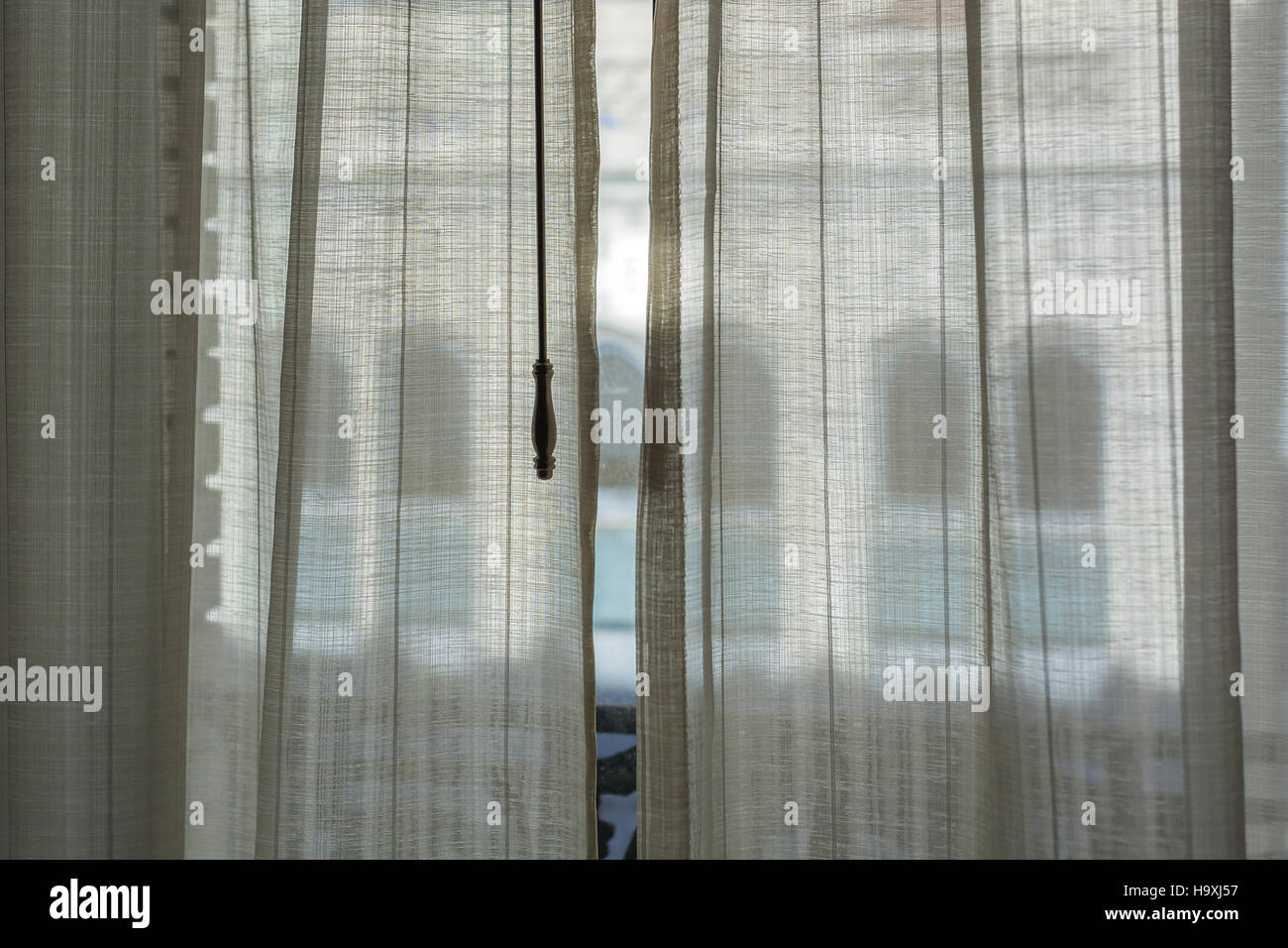 White Transparent Curtains High Resolution Stock Photography and Images ...