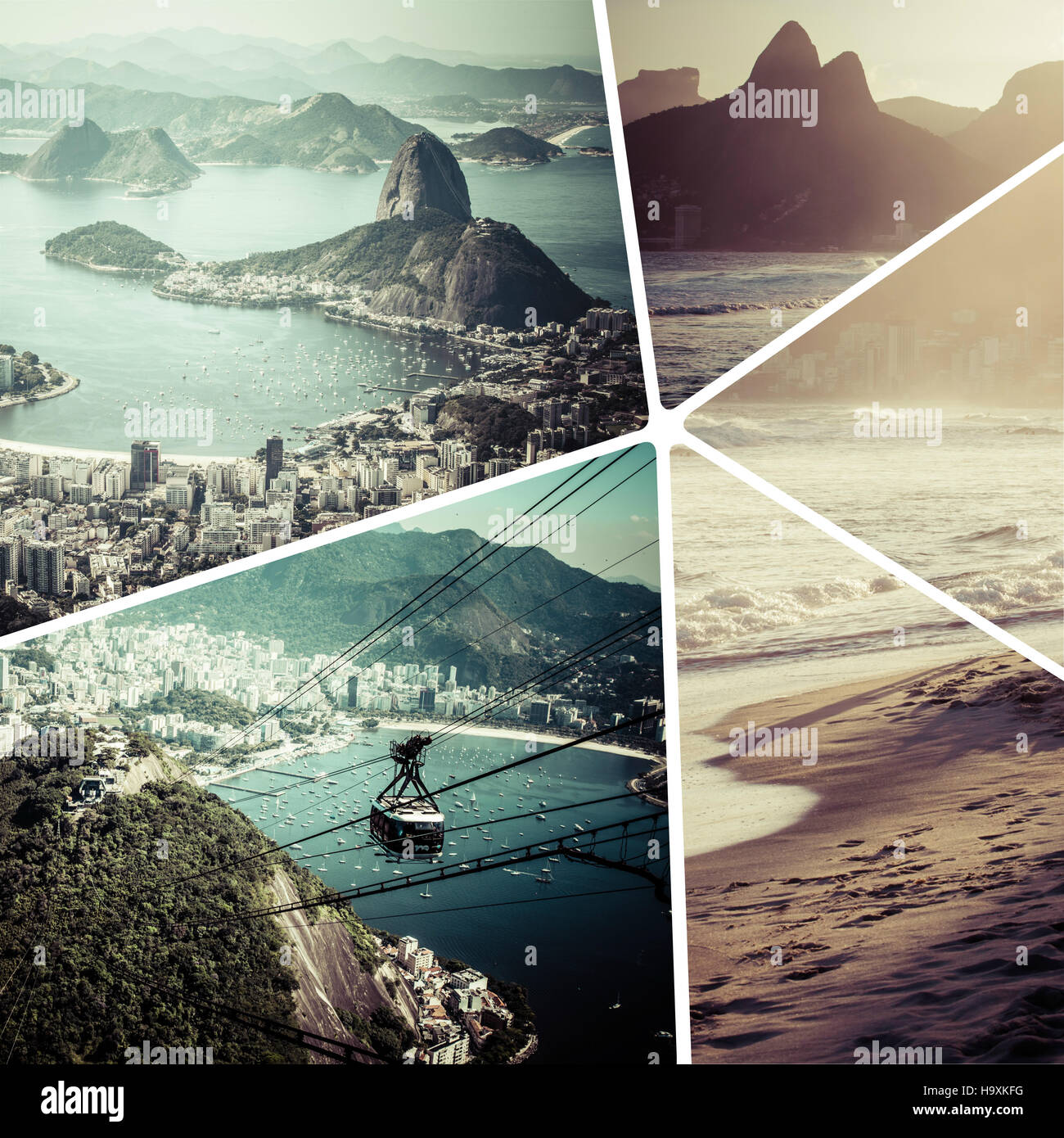 Collage of Rio de Janeiro (Brazil) images - travel background (my ...
