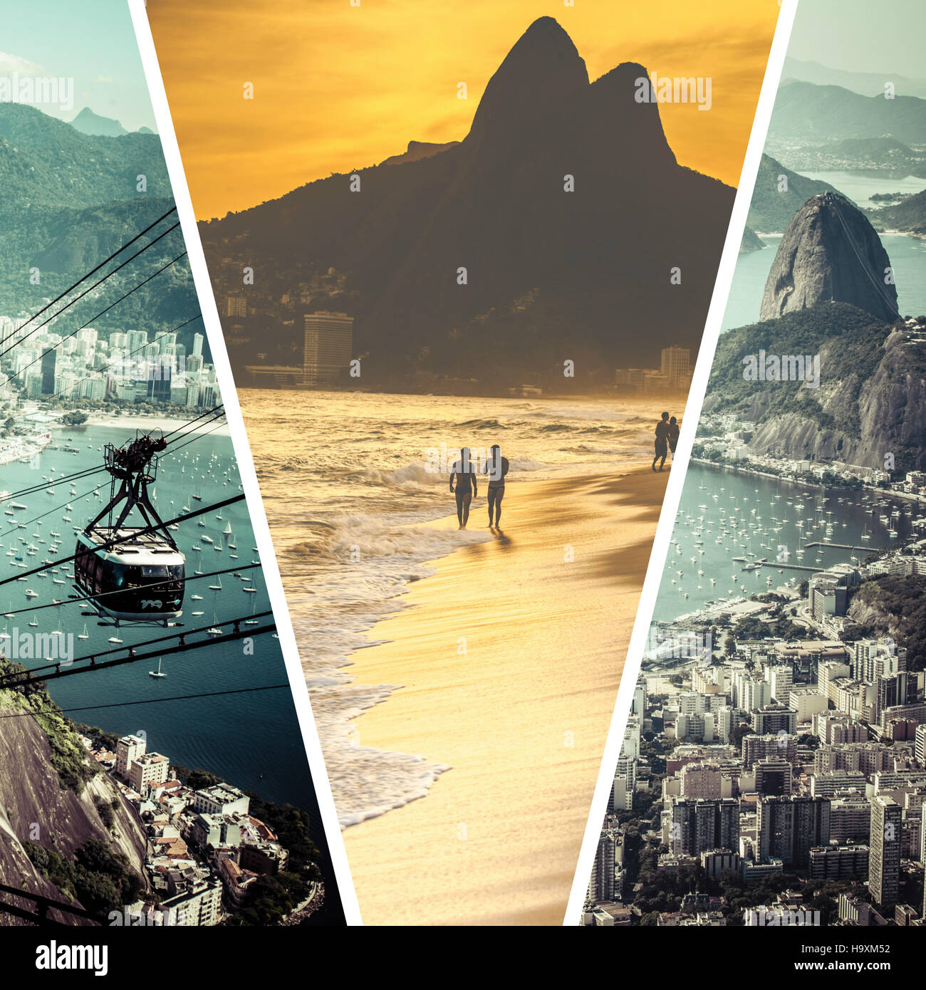 Collage of Rio de Janeiro (Brazil) images - travel background (my ...