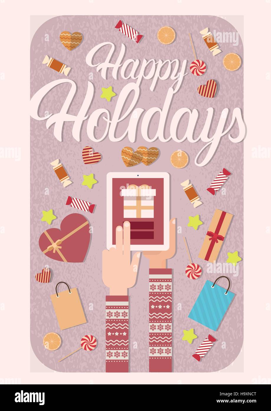 Christmas blogger Stock Vector Images - Alamy