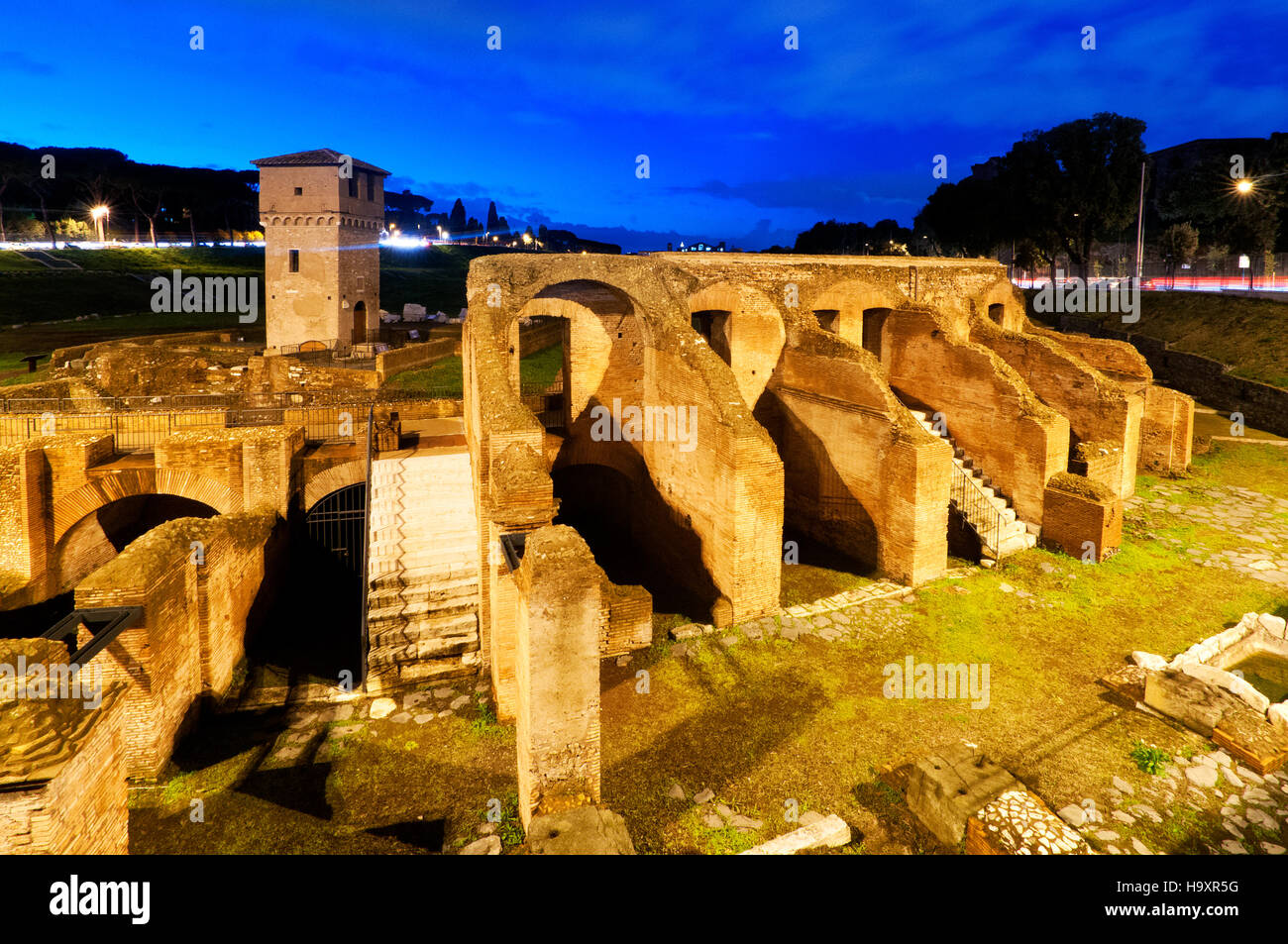Newly restored archeological site at the Circus Maximus, Rome, Italy ...