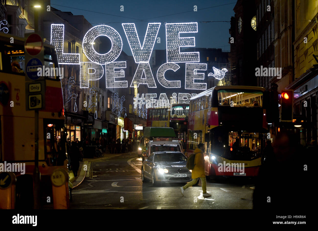 Brighton Sussex UK 25th November 2016 - Brighton's Christmas Lights in ...