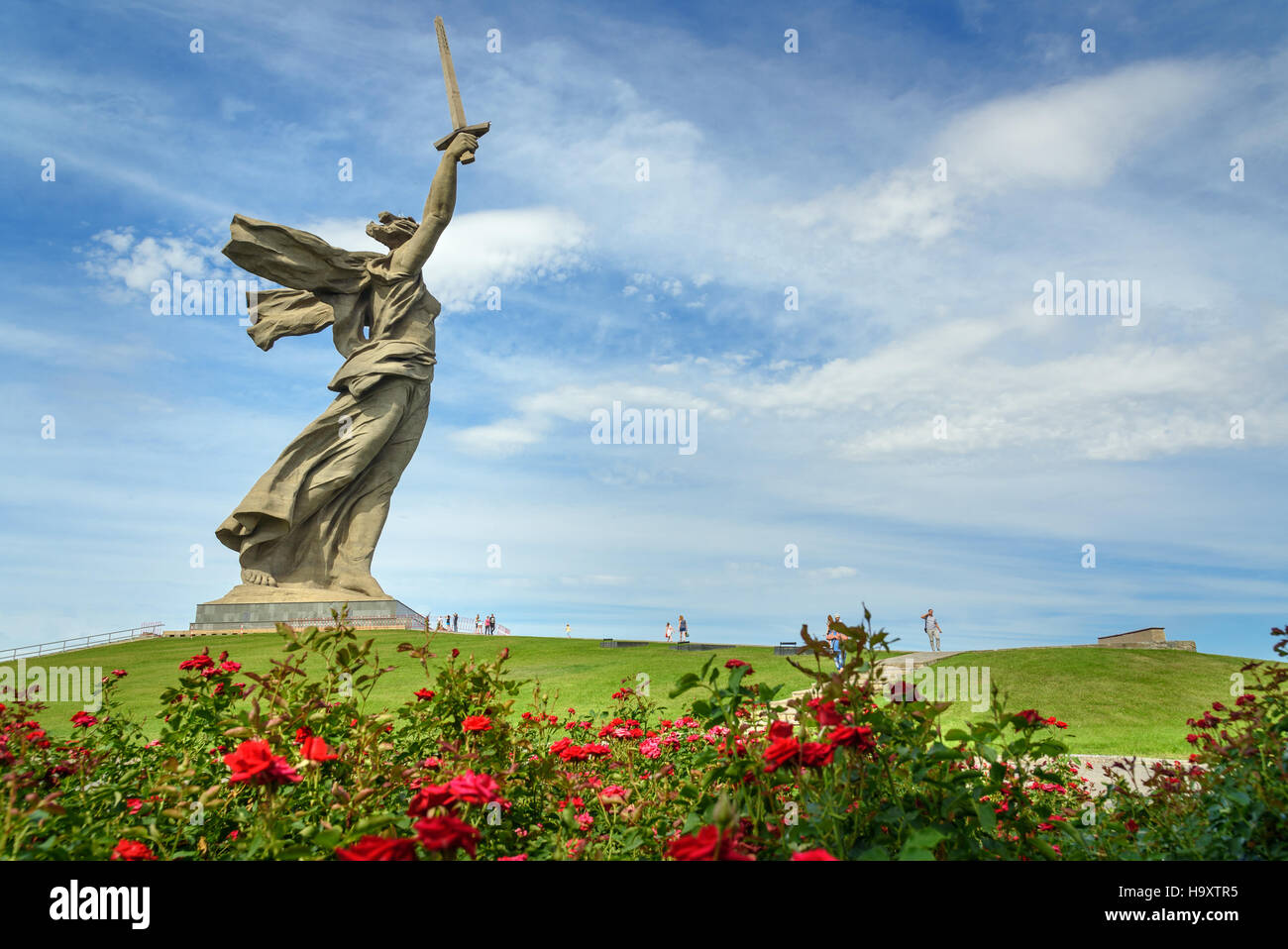 Motherland Calls monument. Memorial complex Mamayev Kurgan. Volgograd ...