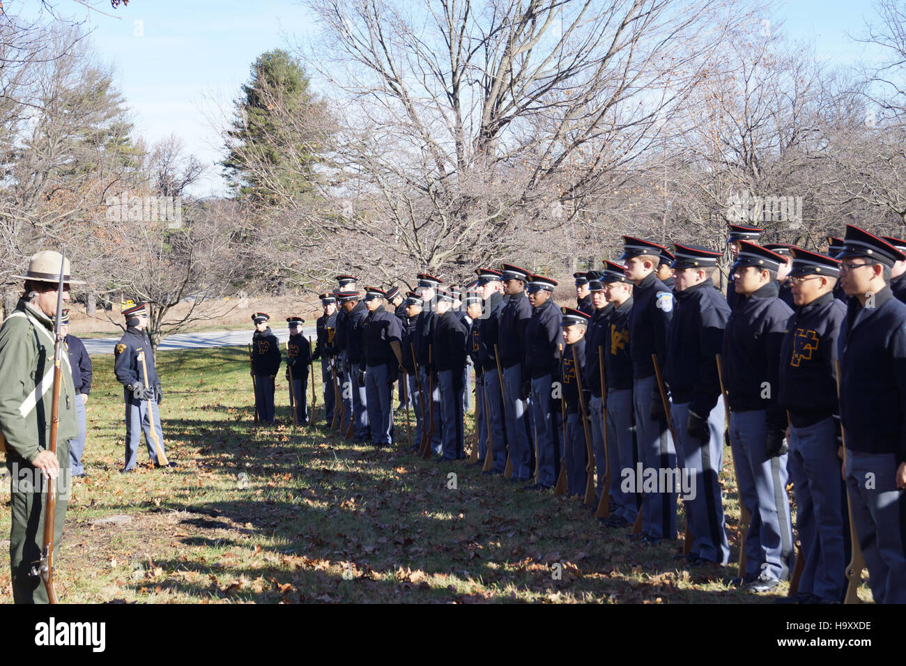 This image features cadets from Valley Forge Military Academy visiting ...
