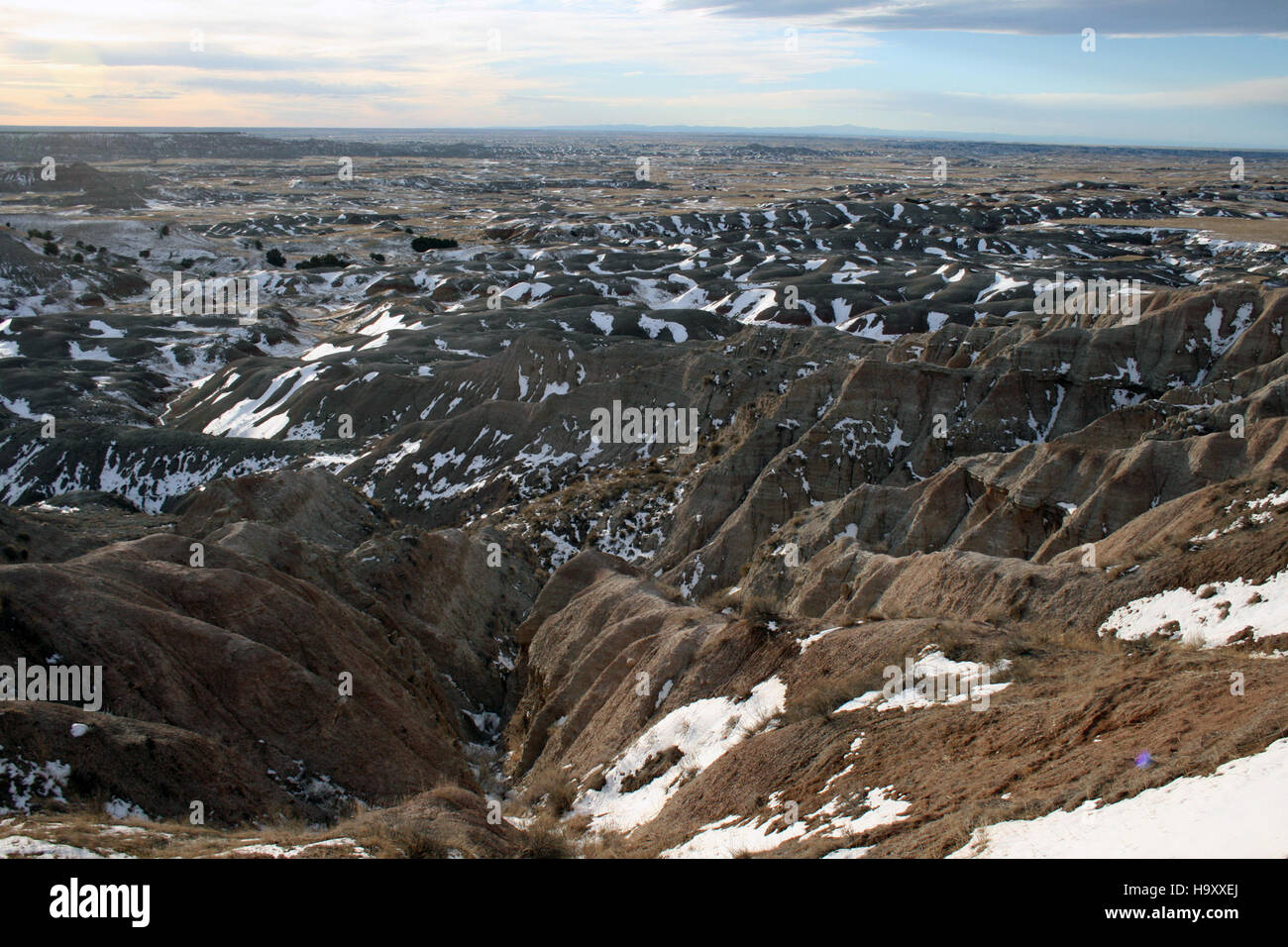 The Badlands Wilderness Overlook provides sweeping views of the rugged ...