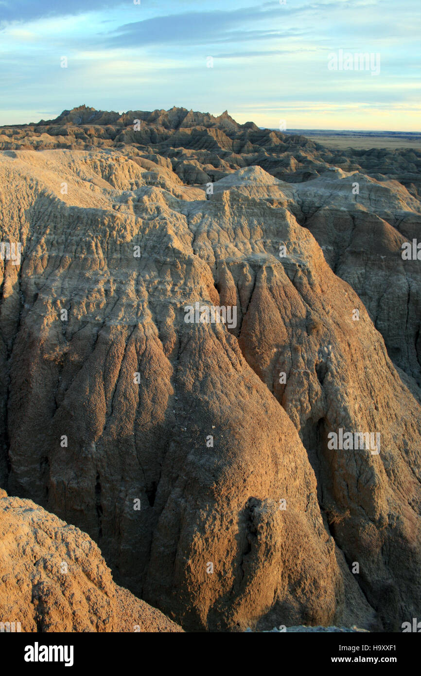 The White River Valley Overlook in Badlands National Park provides ...